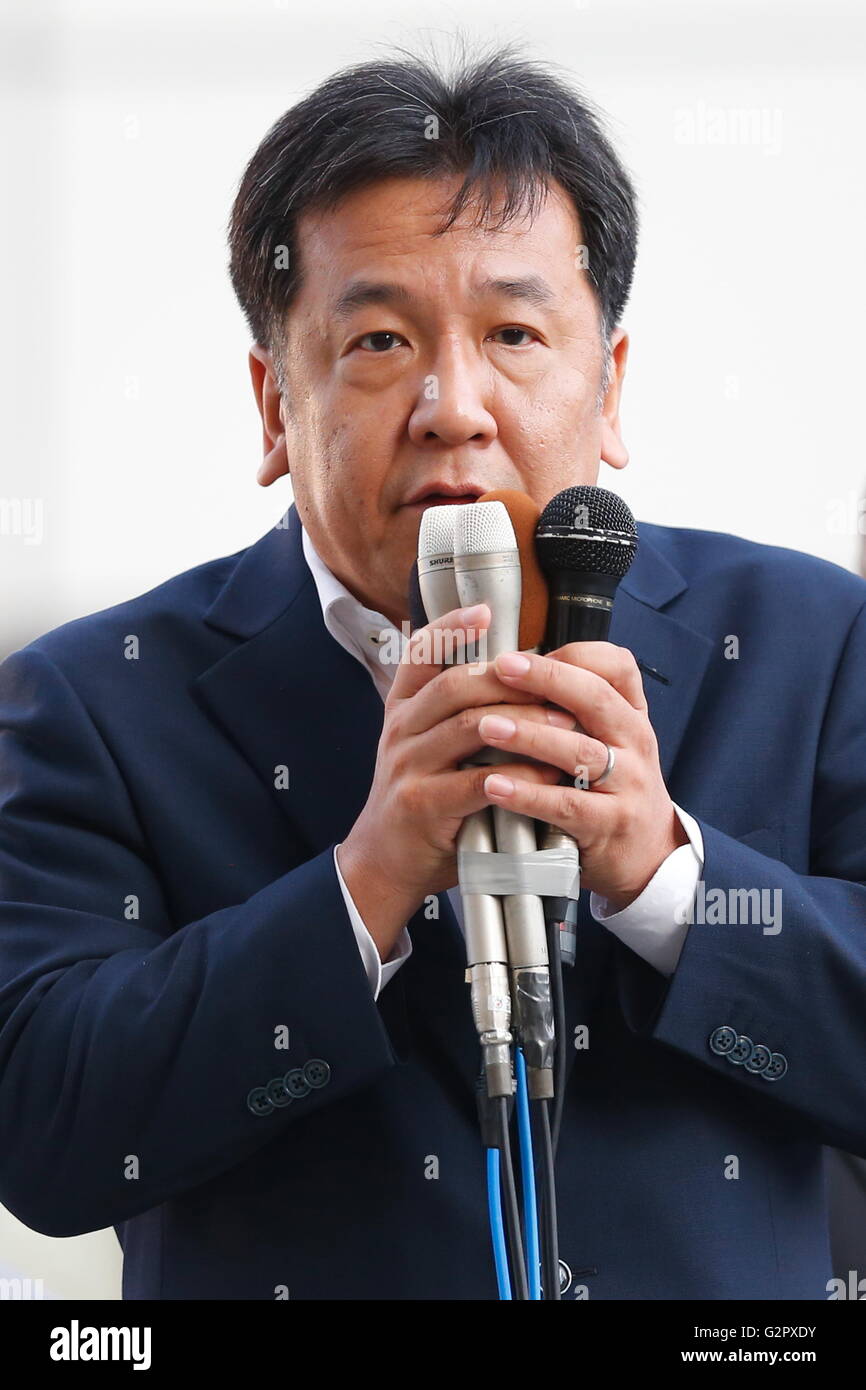 Tokyo, Japan. 2nd June, 2016. Thursday. 2nd June, 2016. Yukio Edano, secretary-general of the ...