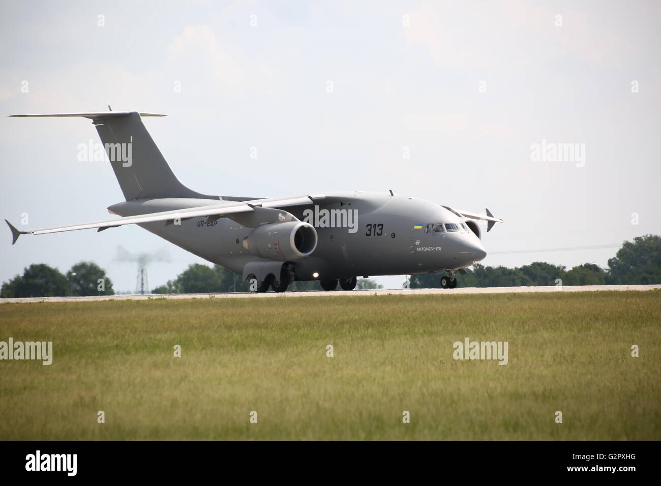 Berlin, Germany. 02nd June, 2016. Antonov 178 military cargo aircraft ...