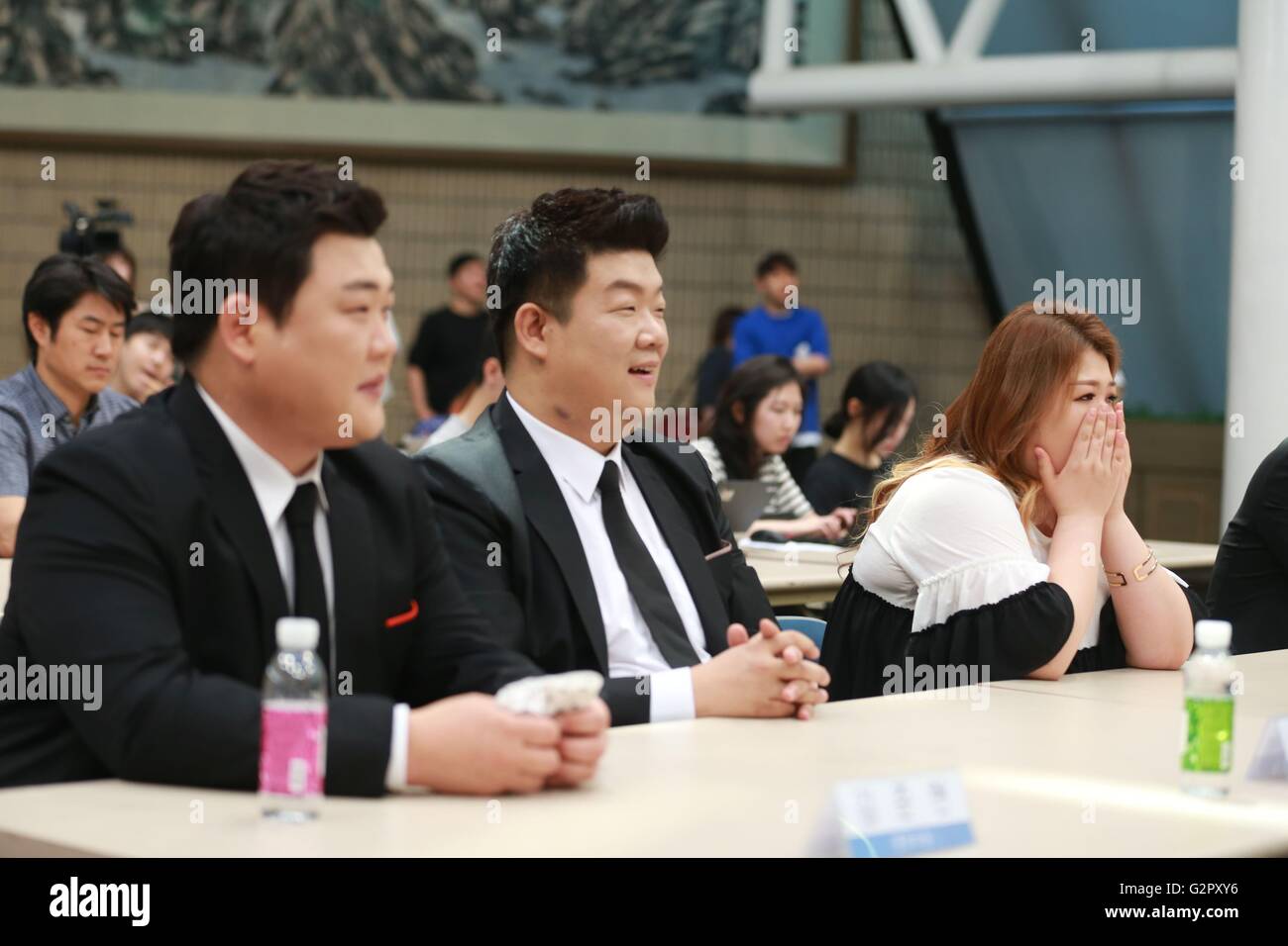 Jong-hyun Kim attends the press conference of KBS new TV show in Seoul ...