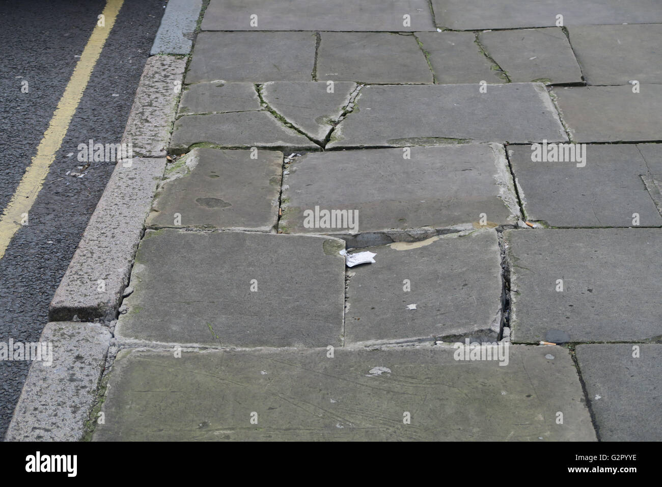 cracked pavement, road Stock Photo - Alamy