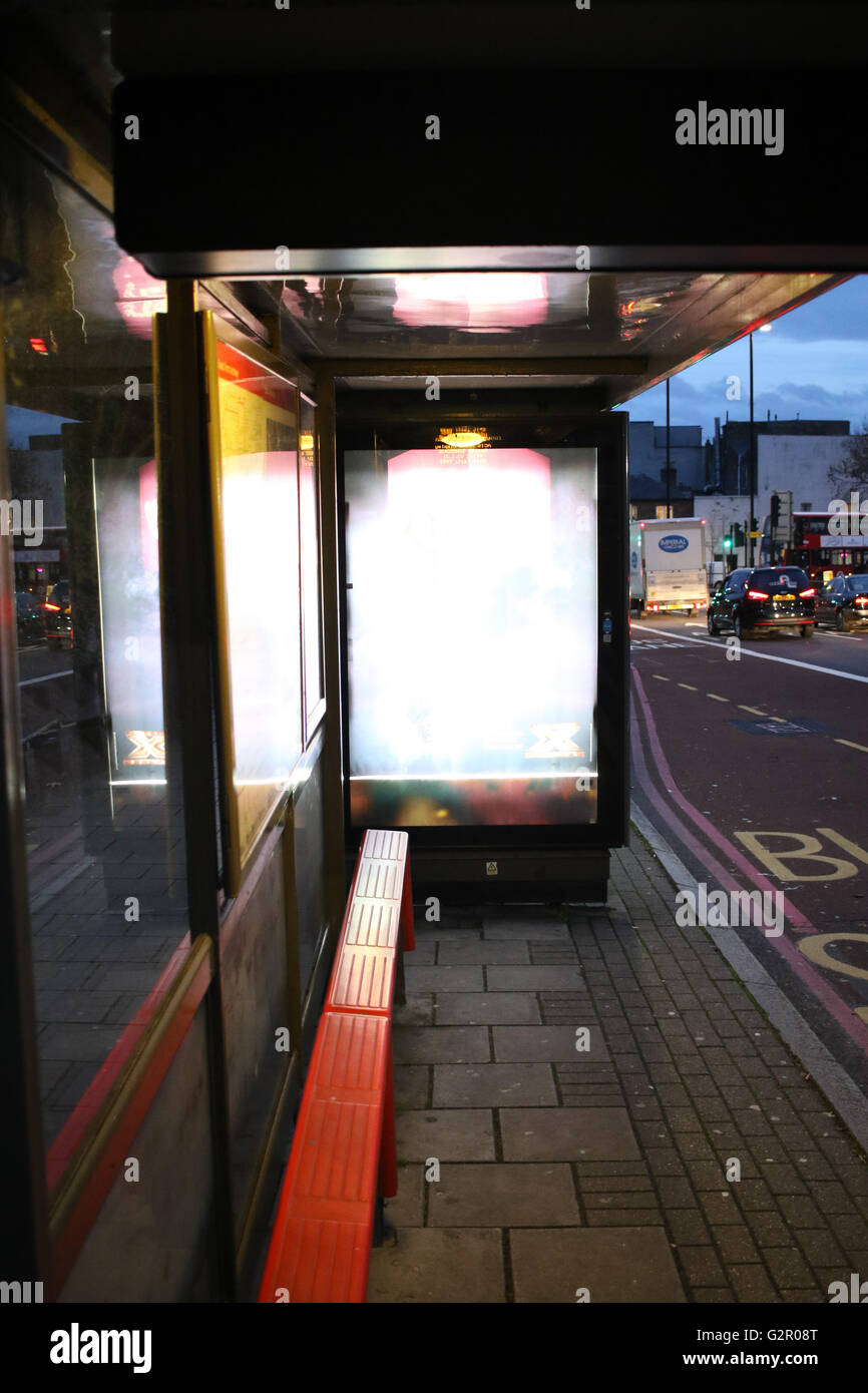 Bus stop advert hi-res stock photography and images - Alamy