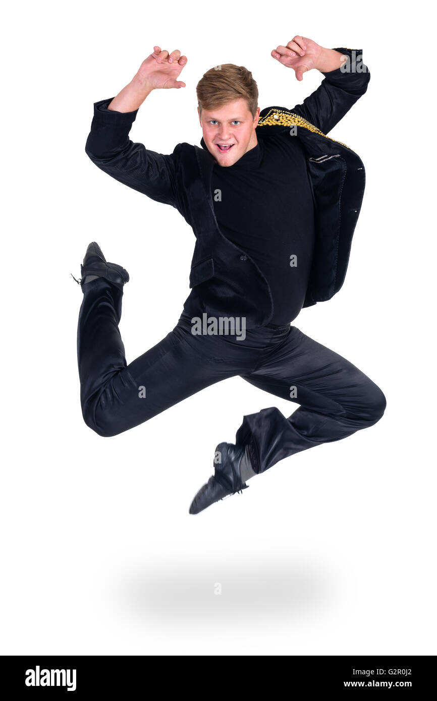 Disco dancer showing some movements Stock Photo - Alamy