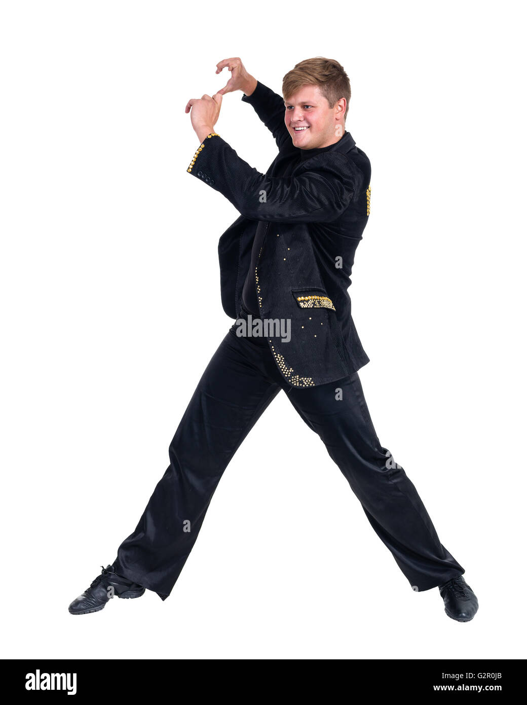 Disco dancer showing some movements Stock Photo - Alamy