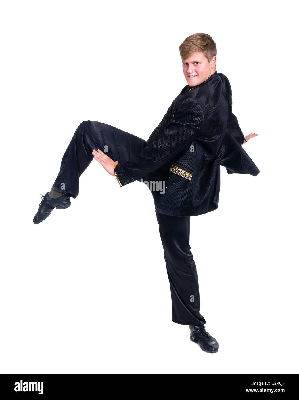 Disco dancer showing some movements Stock Photo - Alamy