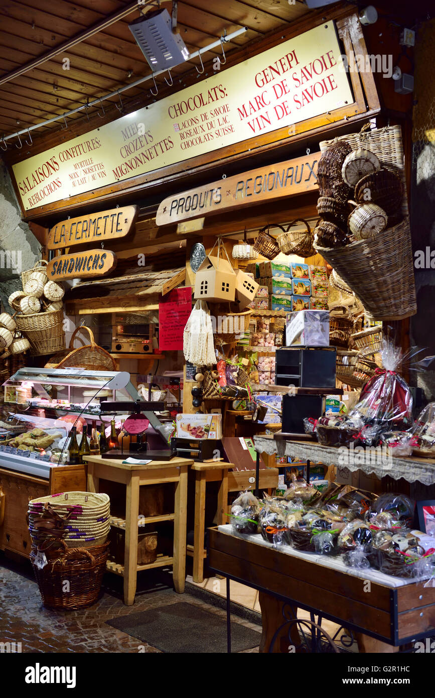 Inside small grocery store Annecy, France Stock Photo - Alamy