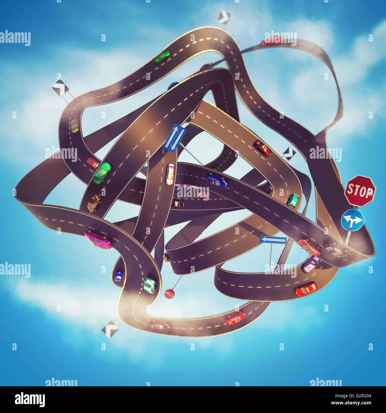 3d rendering transport itinerary hi-res stock photography and images ...