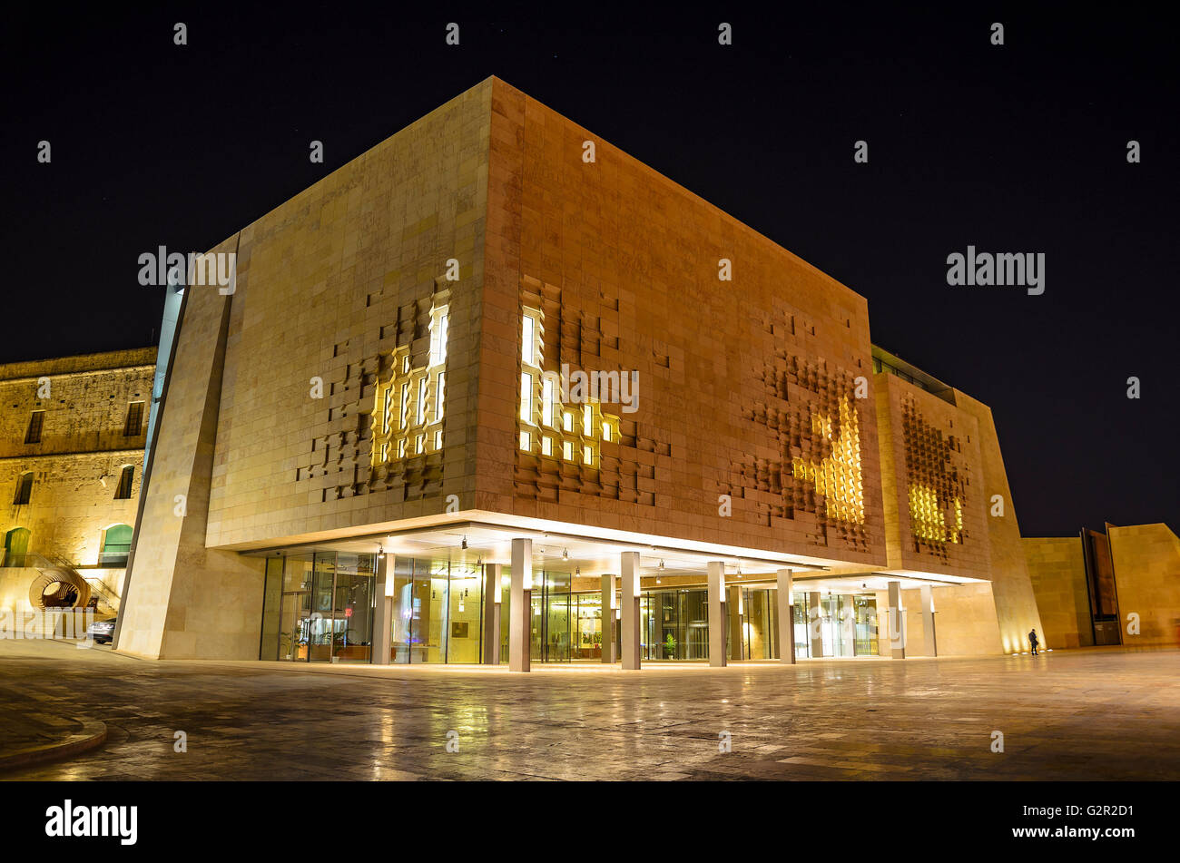 The new Parliament House of Malta. The building was constructed between ...