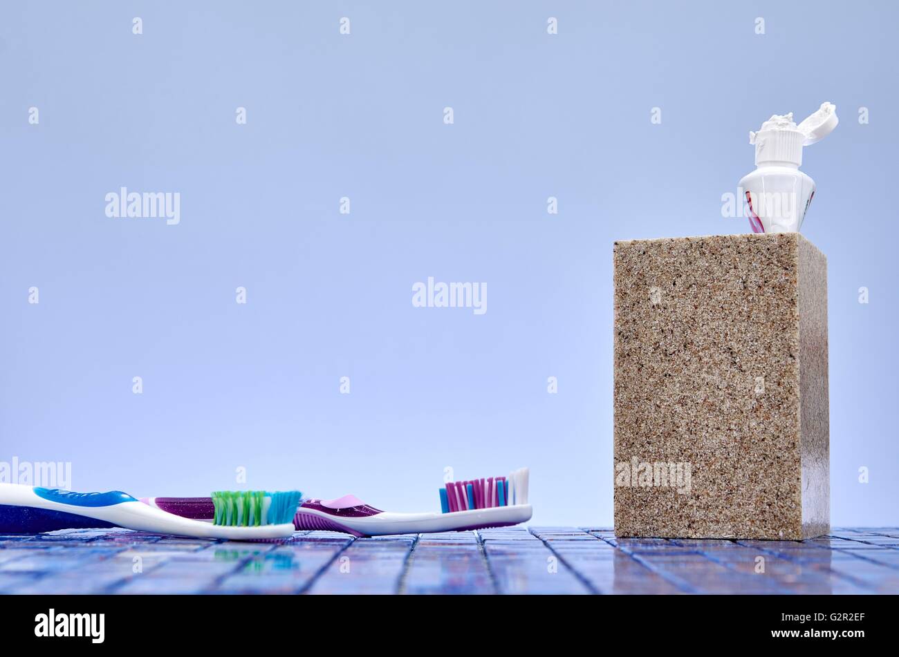 A studio photo of a bathroom vanity background Stock Photo - Alamy