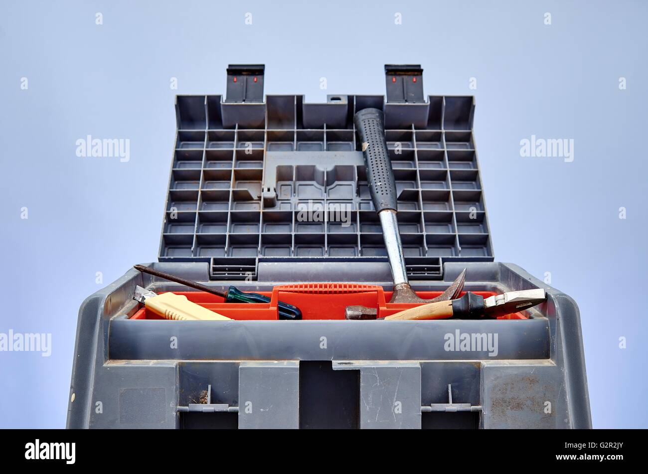 A studio photo of a industrial tool box Stock Photo - Alamy