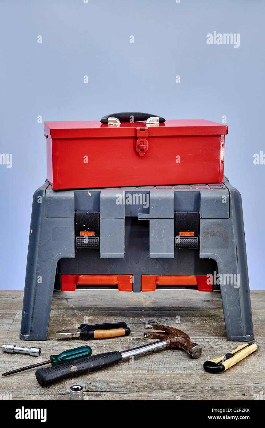 A studio photo of a industrial tool box Stock Photo - Alamy