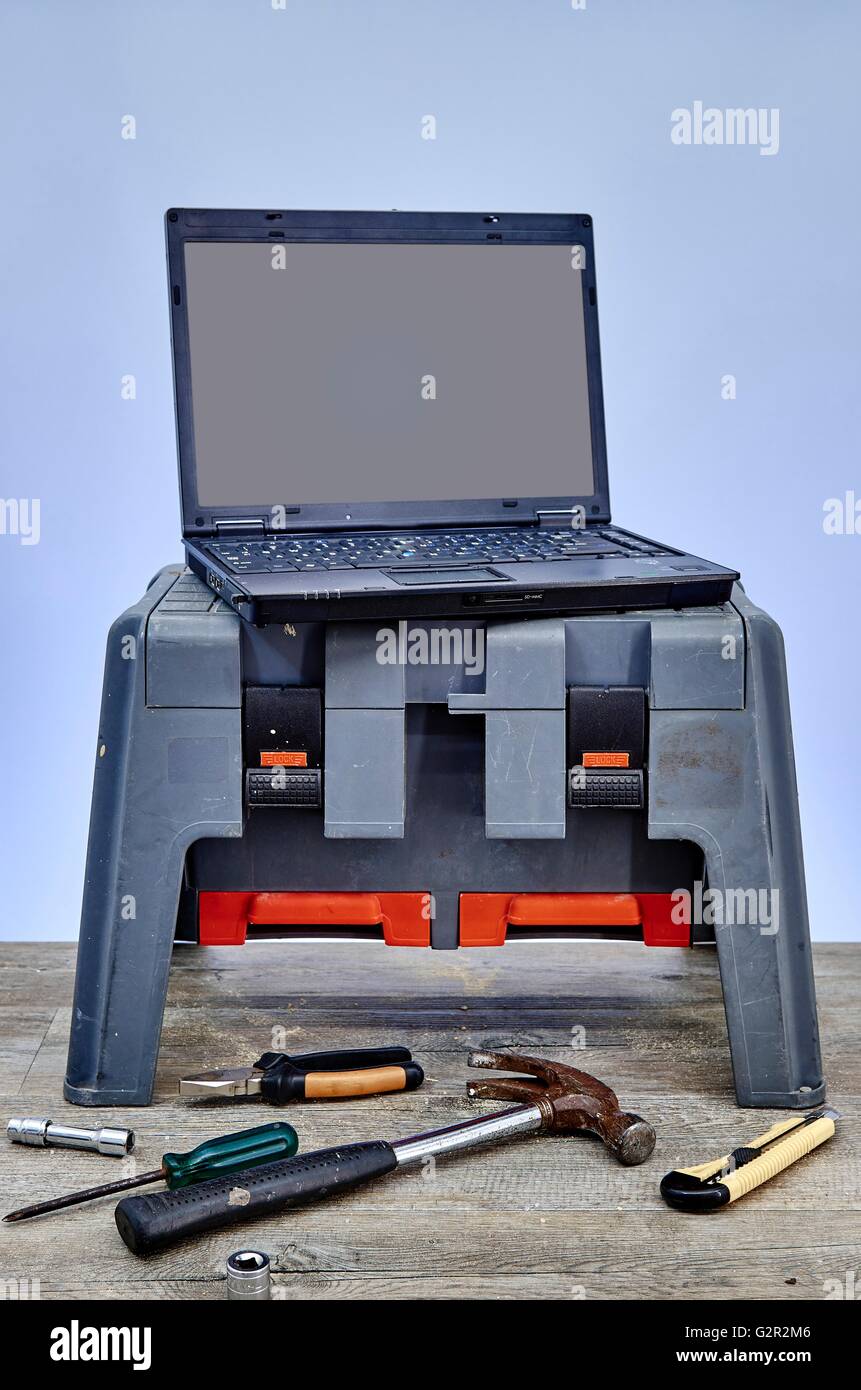 A studio photo of a industrial tool box Stock Photo - Alamy