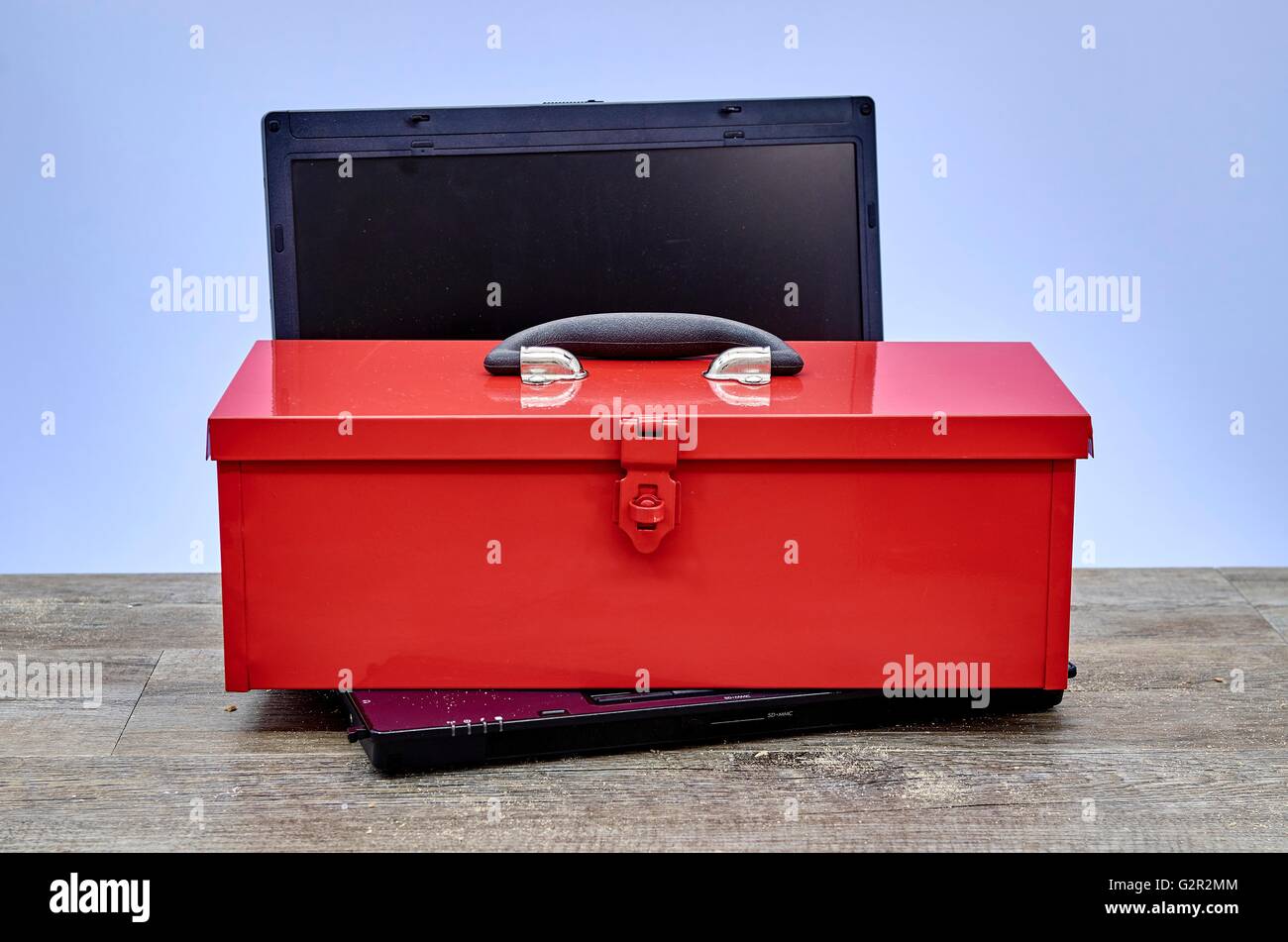 A studio photo of a industrial tool box Stock Photo - Alamy