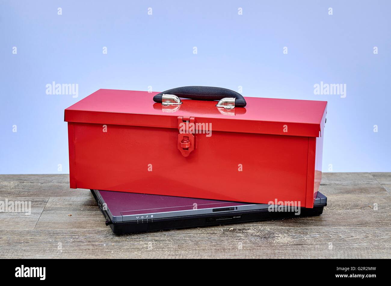 A studio photo of a industrial tool box Stock Photo - Alamy