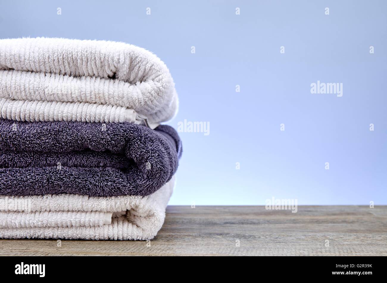A studio photo of bath towels Stock Photo - Alamy