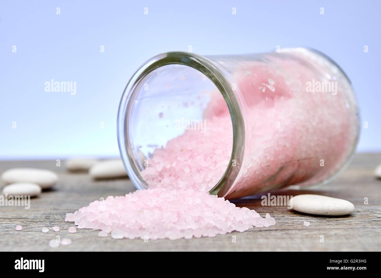 A studio close up photo of bath salts Stock Photo - Alamy