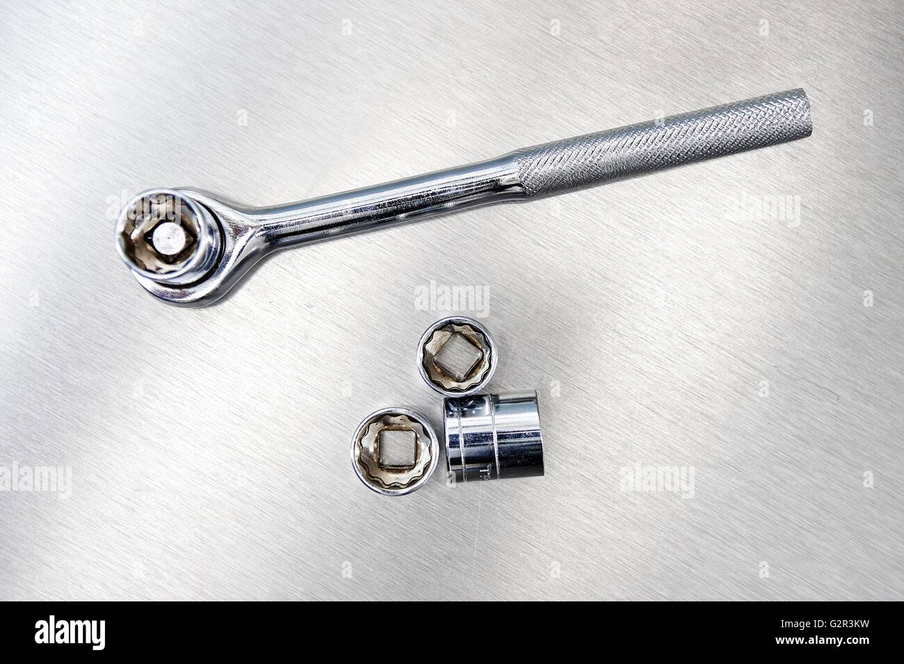 A studio photo of a socket wrench Stock Photo - Alamy