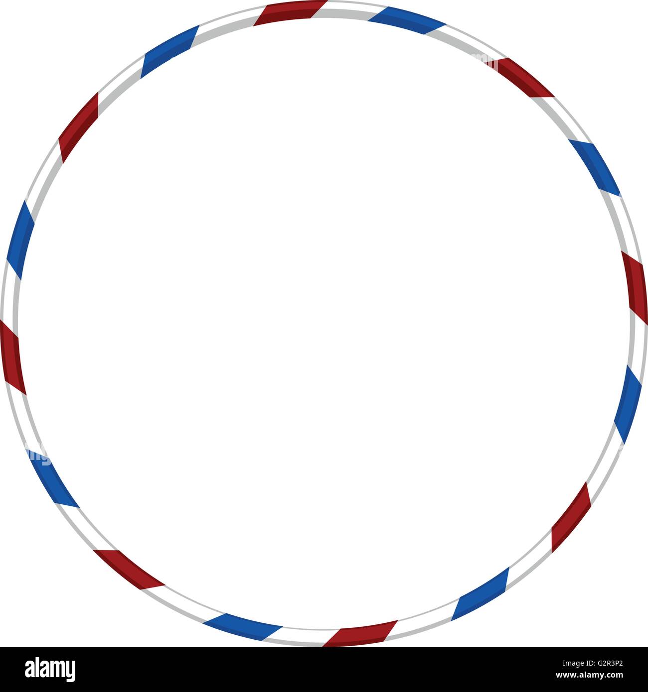 Hula hoop with blue and red striped illustration Stock Vector Image ...