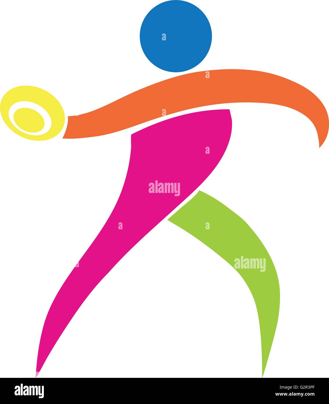 Track and field discus Stock Vector Images - Alamy