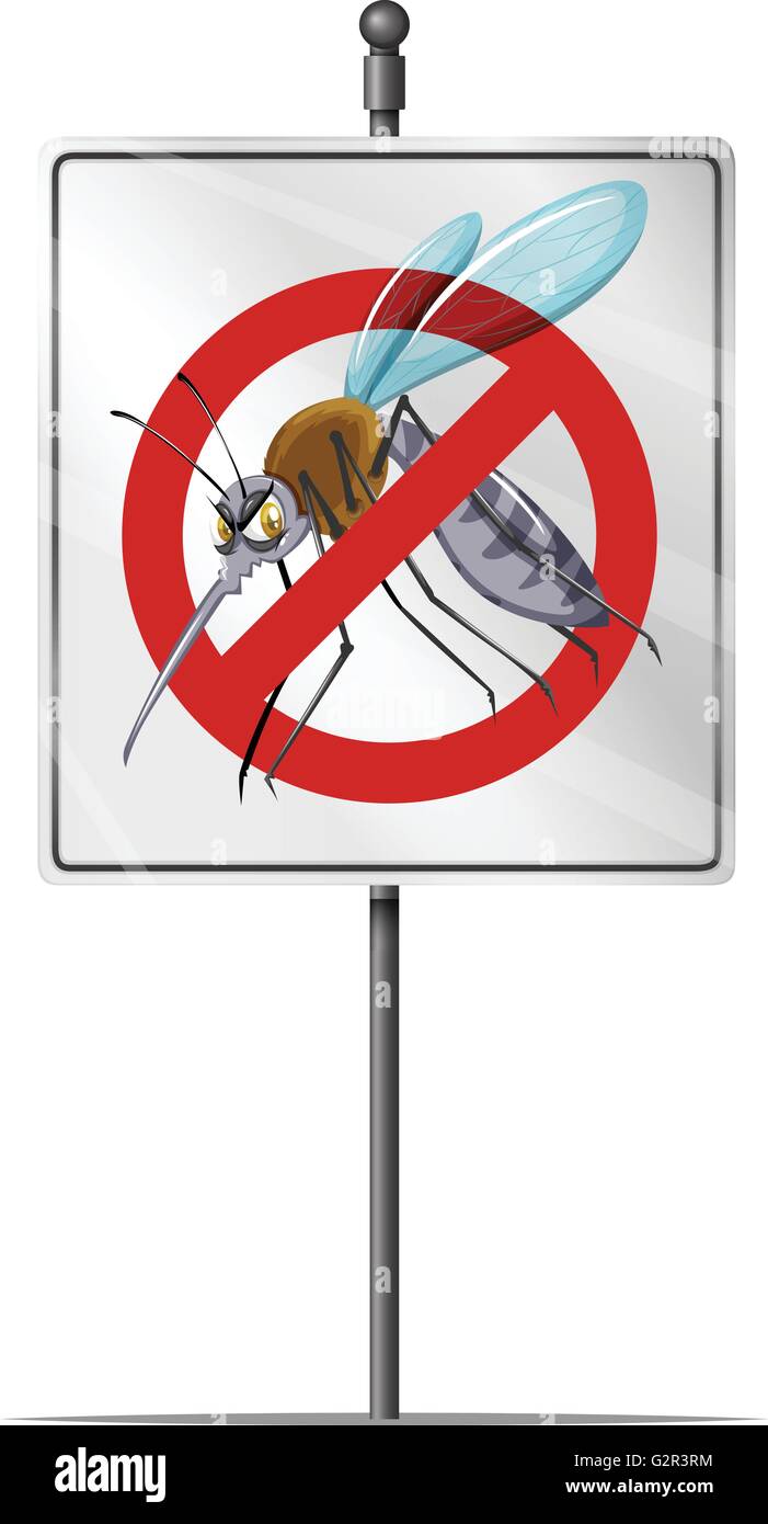 Sign for mosquito control illustration Stock Vector Image & Art - Alamy