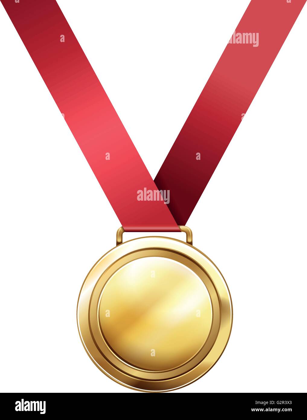 Gold medal for first prize illustration Stock Vector Image & Art - Alamy