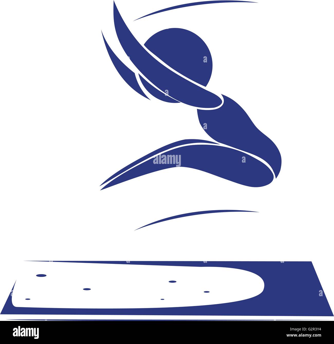 Sport icon for long jump illustration Stock Vector Image & Art - Alamy