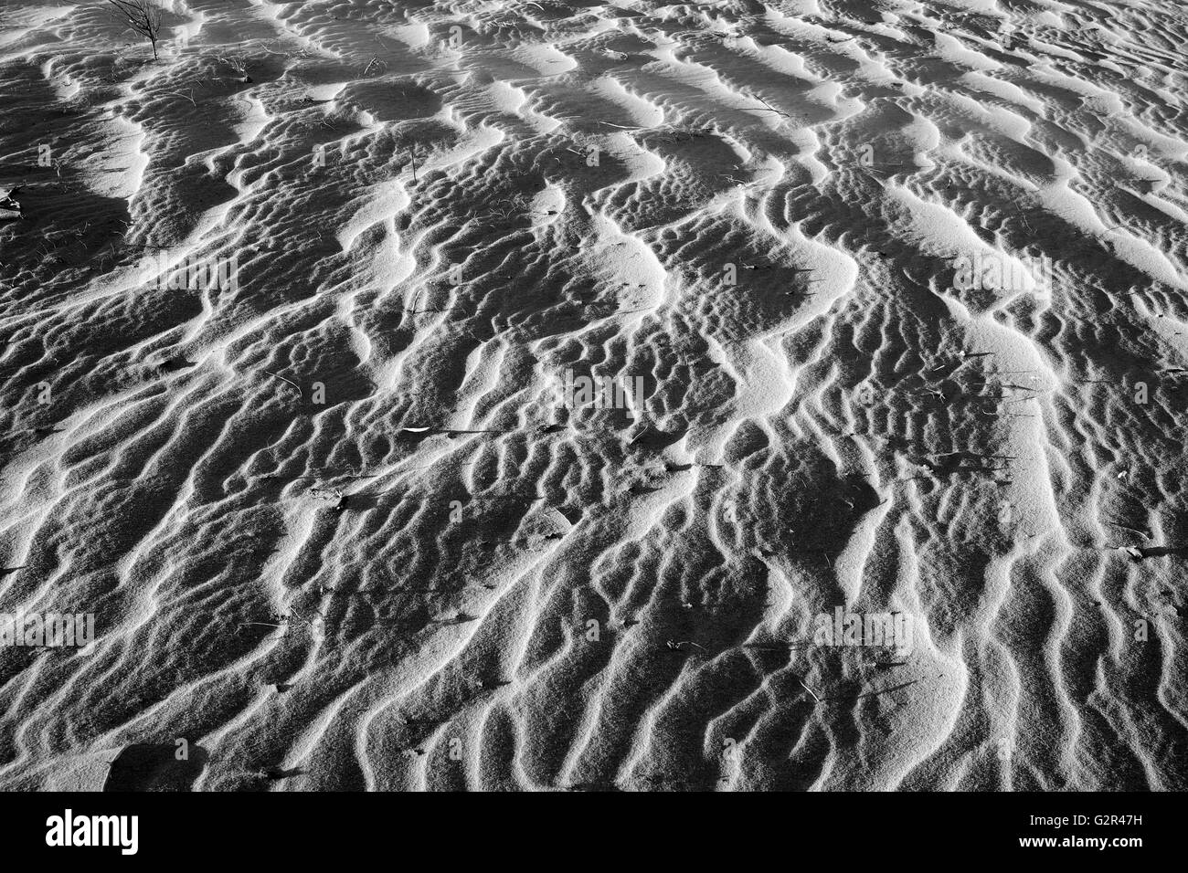 Black and white background of nature on sand hill, amazing wavy pattern ...