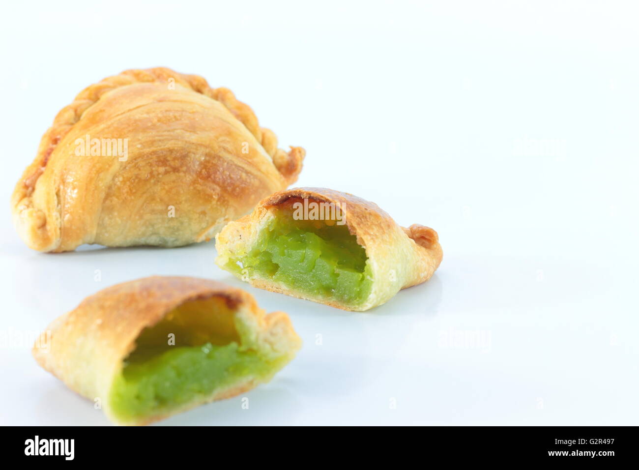 curry puff isolated on white background Stock Photo - Alamy