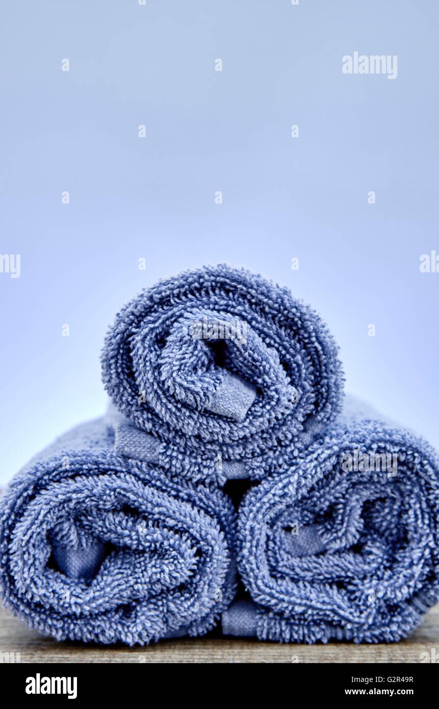 A studio photo of bath towels Stock Photo - Alamy