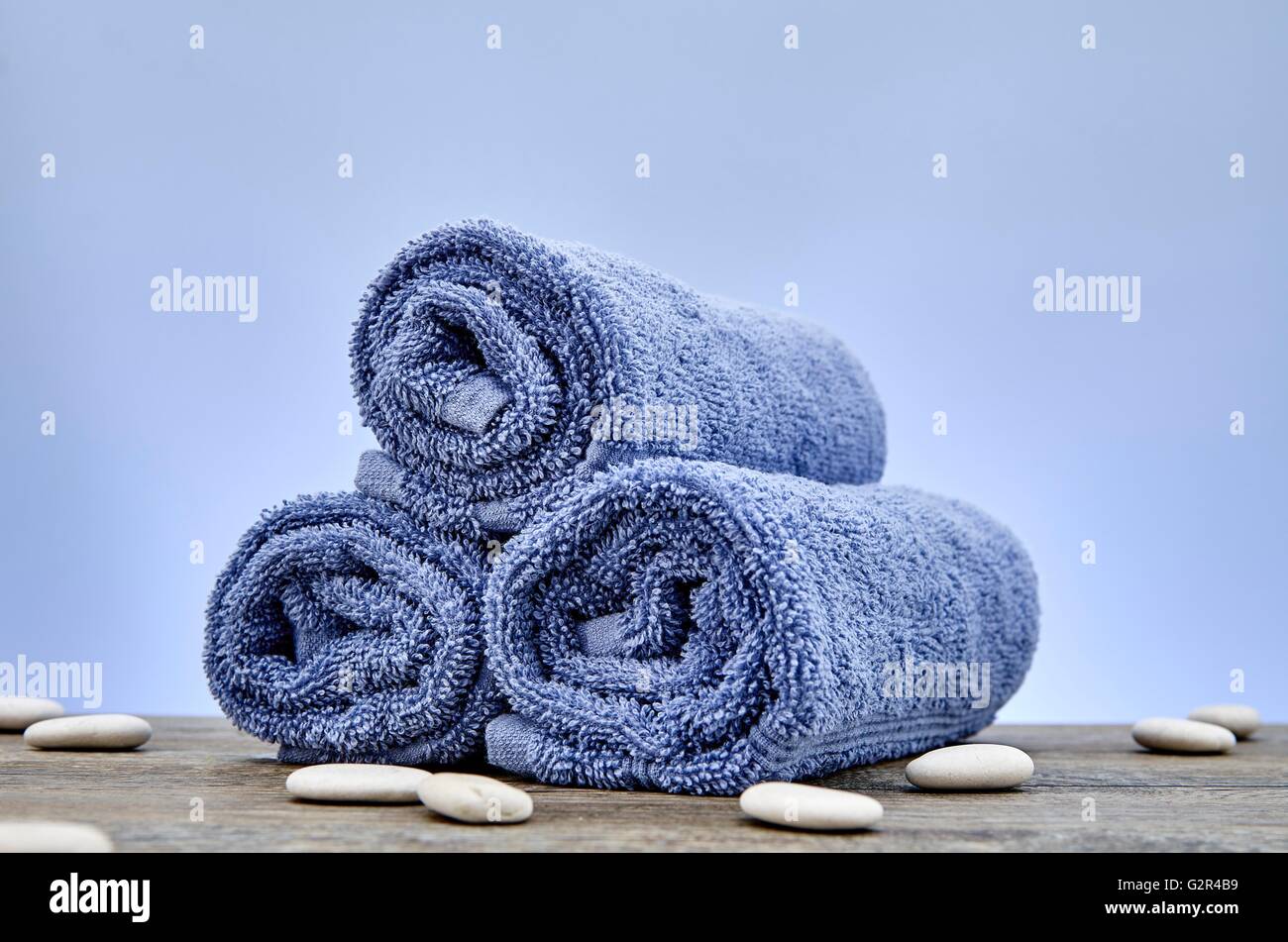 A studio photo of bath towels Stock Photo - Alamy