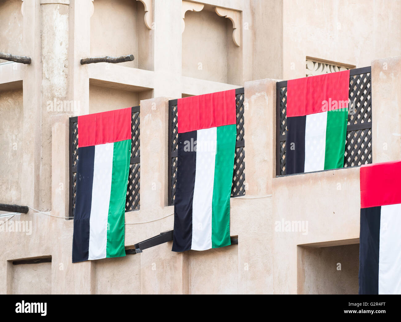 Uae flag building hi-res stock photography and images - Alamy