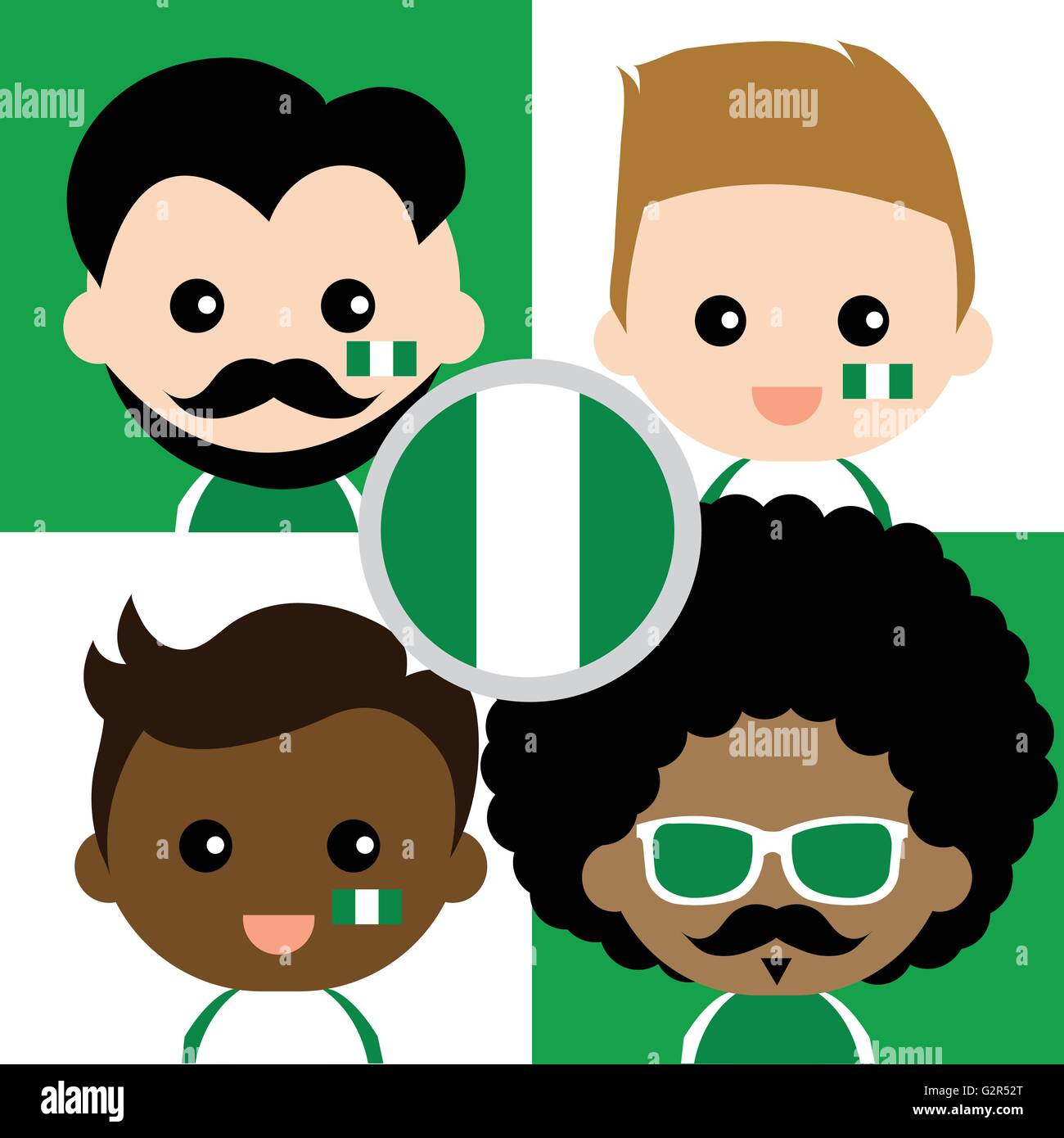 Nigerian men Stock Vector Images - Alamy