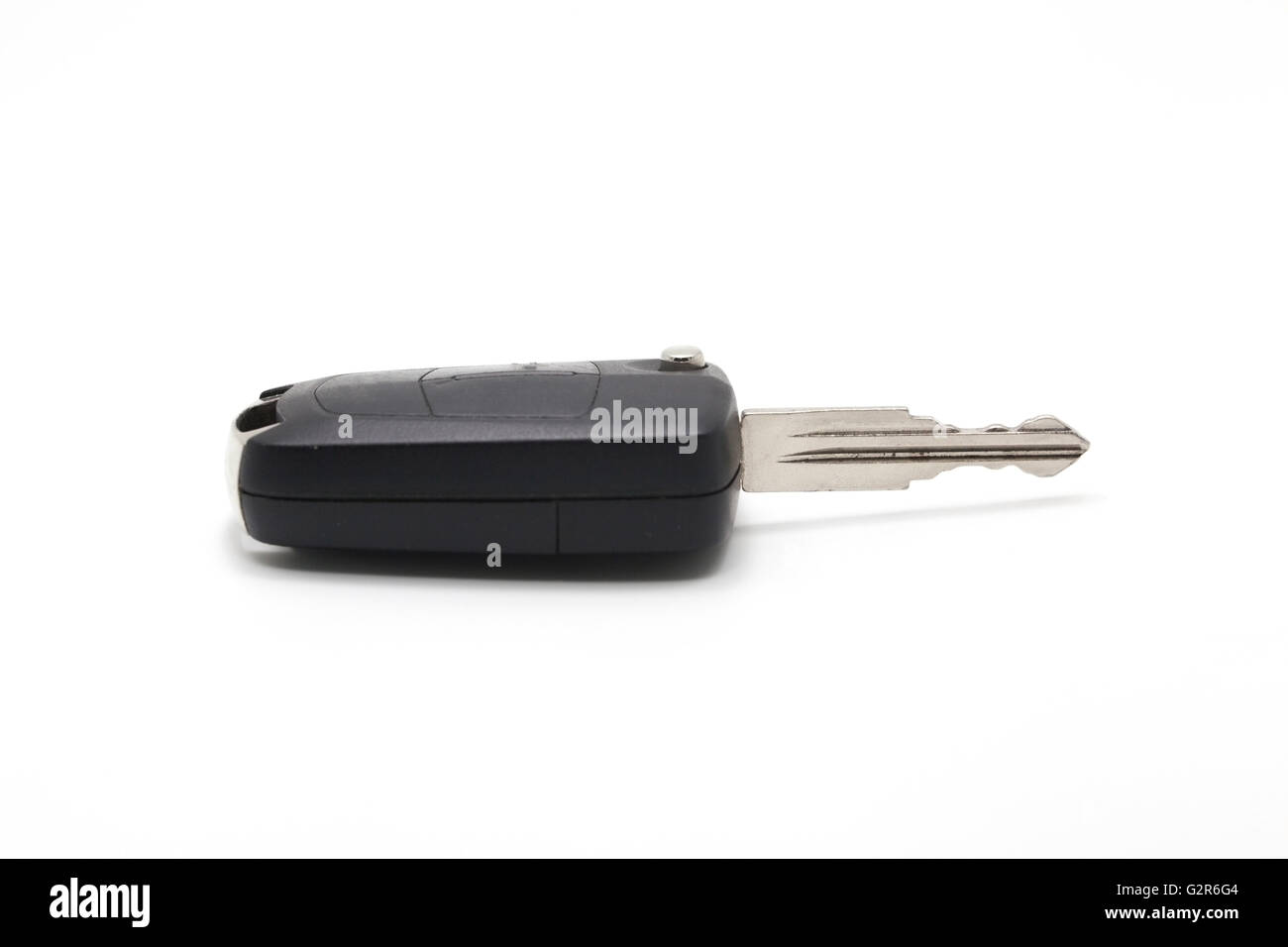 Modern car key in white isolated background Stock Photo - Alamy