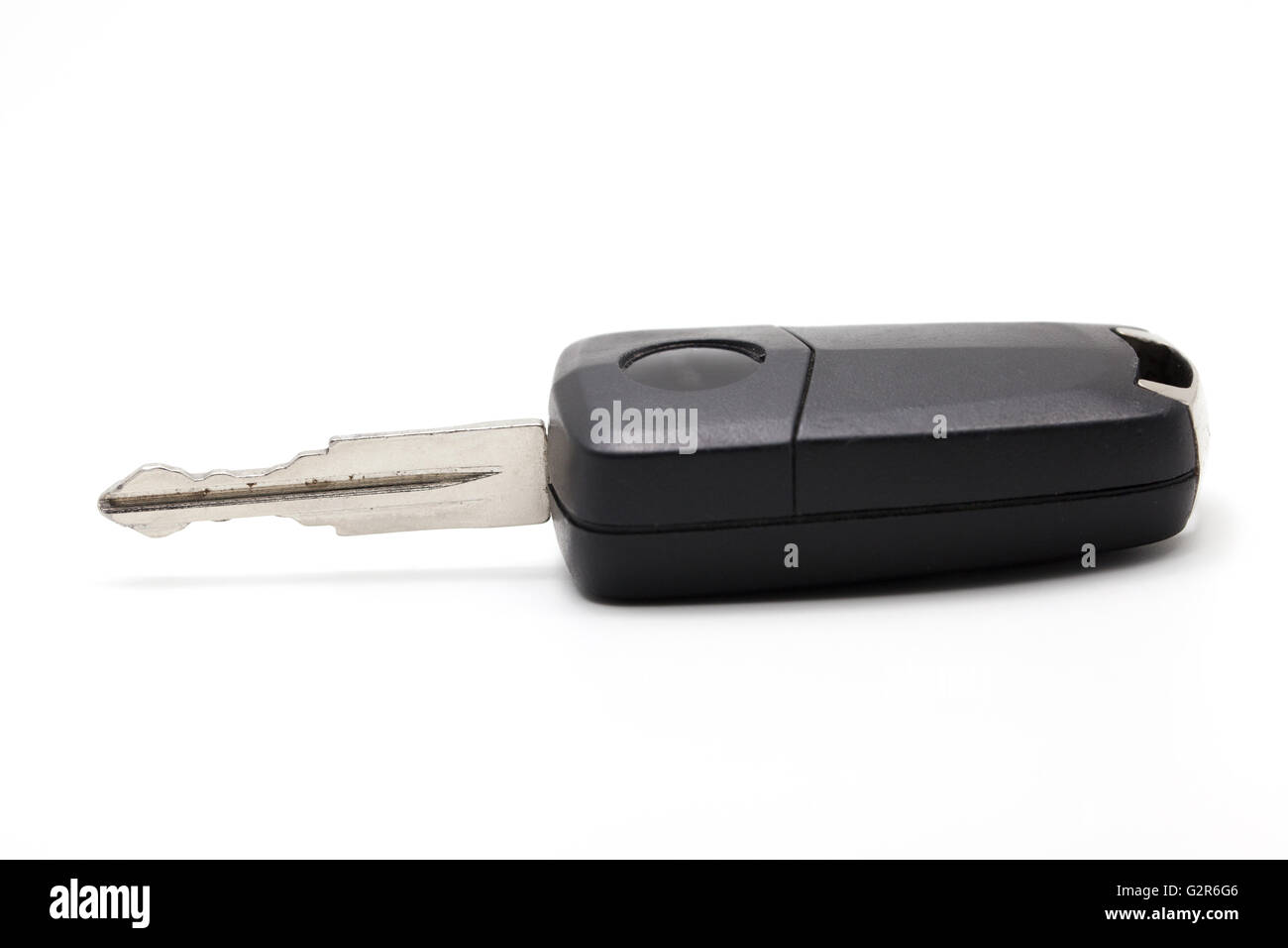 Modern car key in white isolated background Stock Photo - Alamy