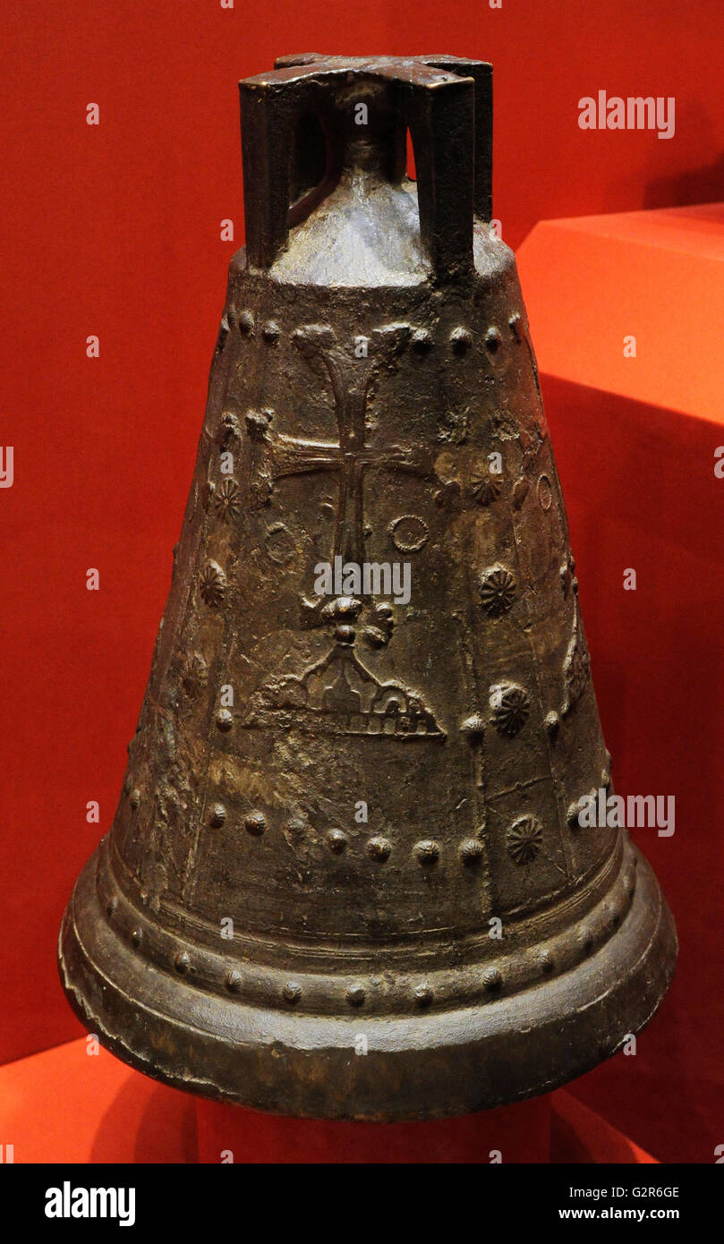 Bell. Bronze, casting with low-relief ornament. Form Poti, Georgia ...