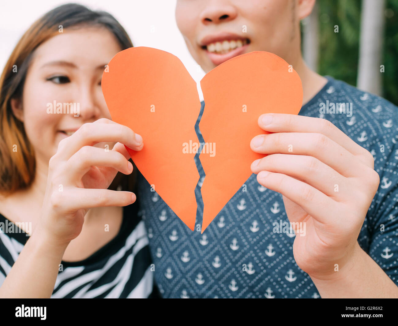 Couple concept trying hi-res stock photography and images - Alamy