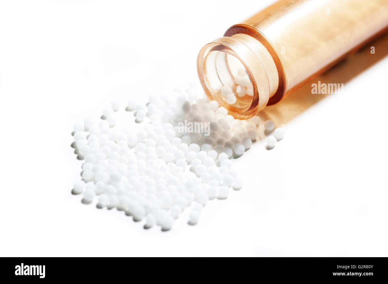 Homeopathic Pills in Glass Tubes Stock Photo - Alamy