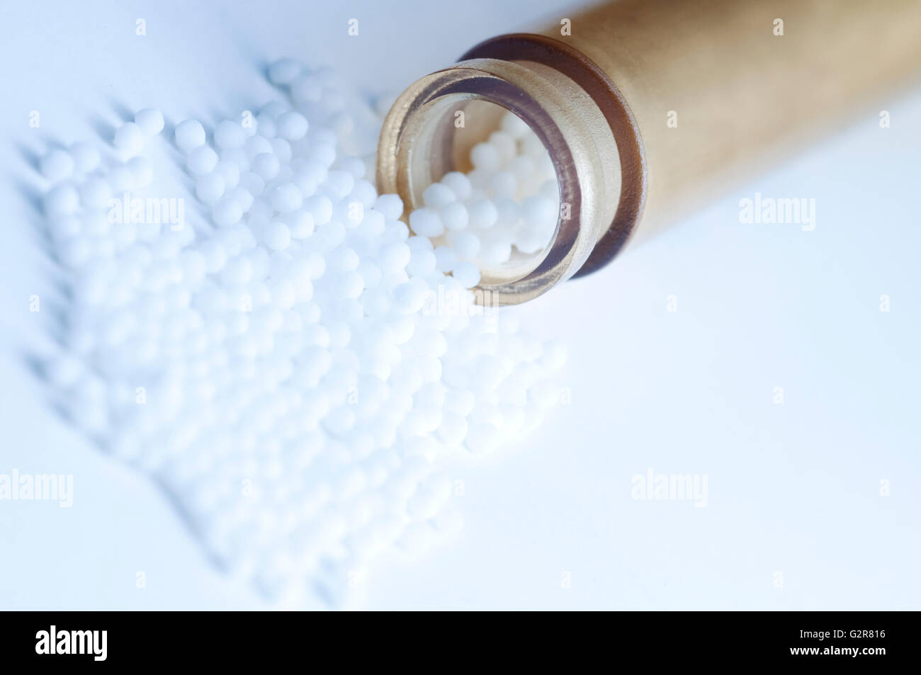 Homeopathic Pills in Glass Tubes Stock Photo - Alamy