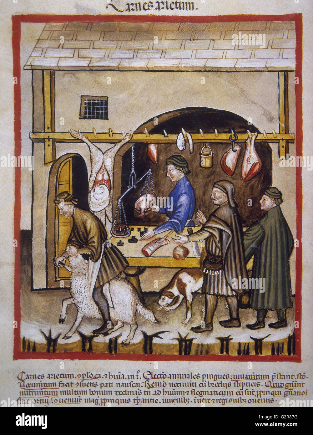 Medieval butcher 14th century hi-res stock photography and images - Alamy