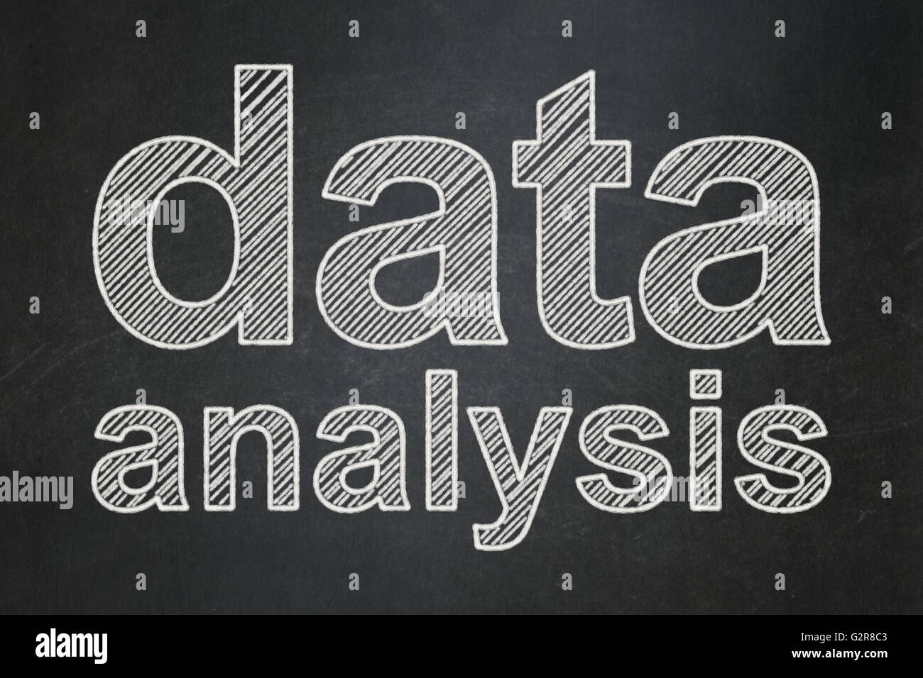 Data concept: Data Analysis on chalkboard background Stock Photo - Alamy