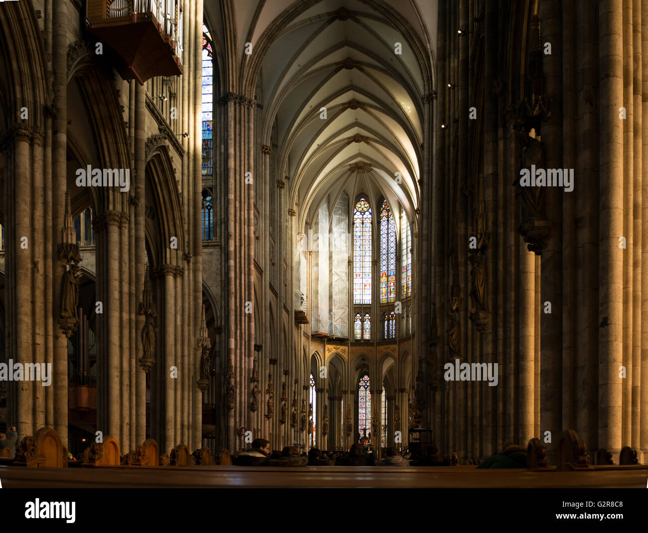 Cologne cathedrals narrow central nave hi-res stock photography and ...
