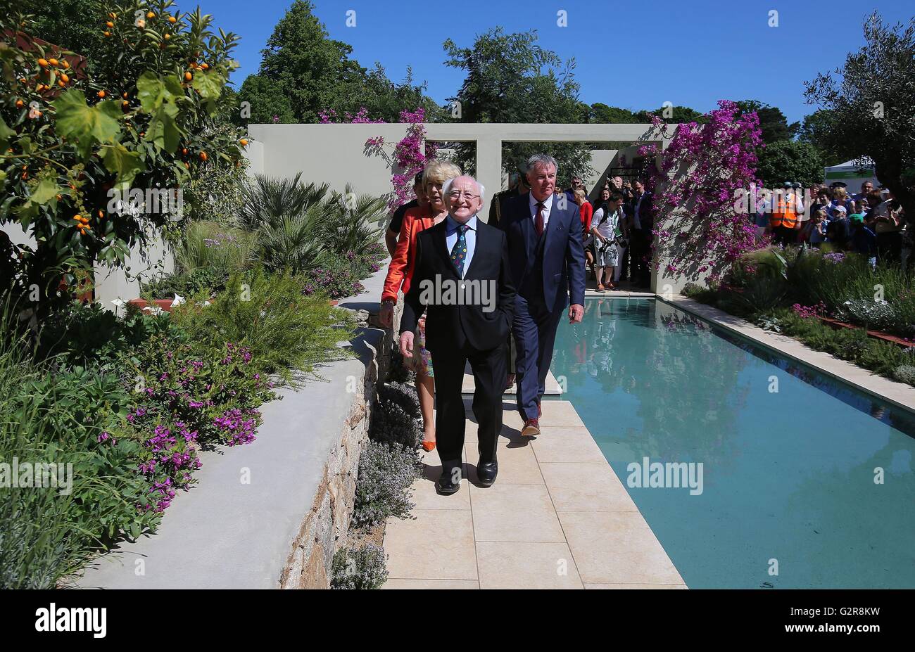 President Michael D Higgins and his wife Sabina take a tour of the Gold ...