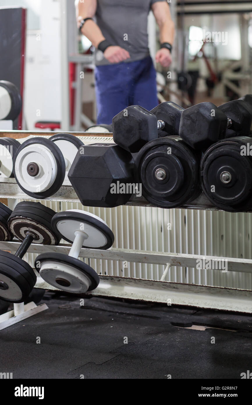 Weight Training Equipmen Stock Photo - Alamy