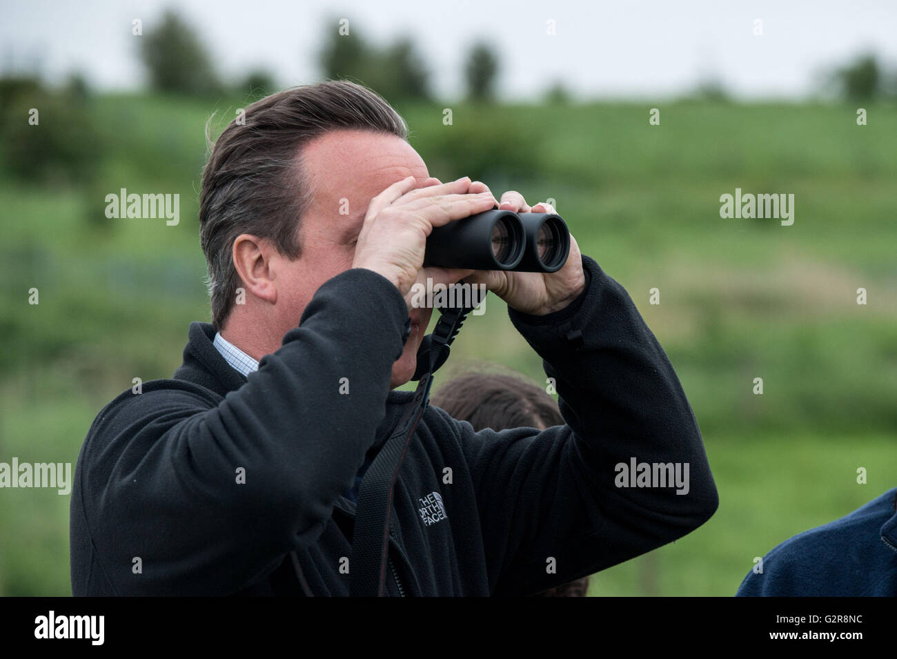 Prime Minister David Cameron visiting the RSPB nature reserve at ...