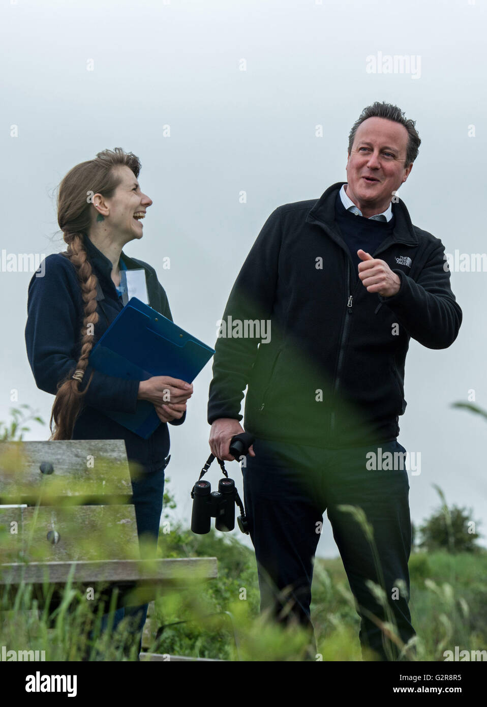 EDS NOTE ALTERNATE CROP Prime Minister David Cameron is shown around ...