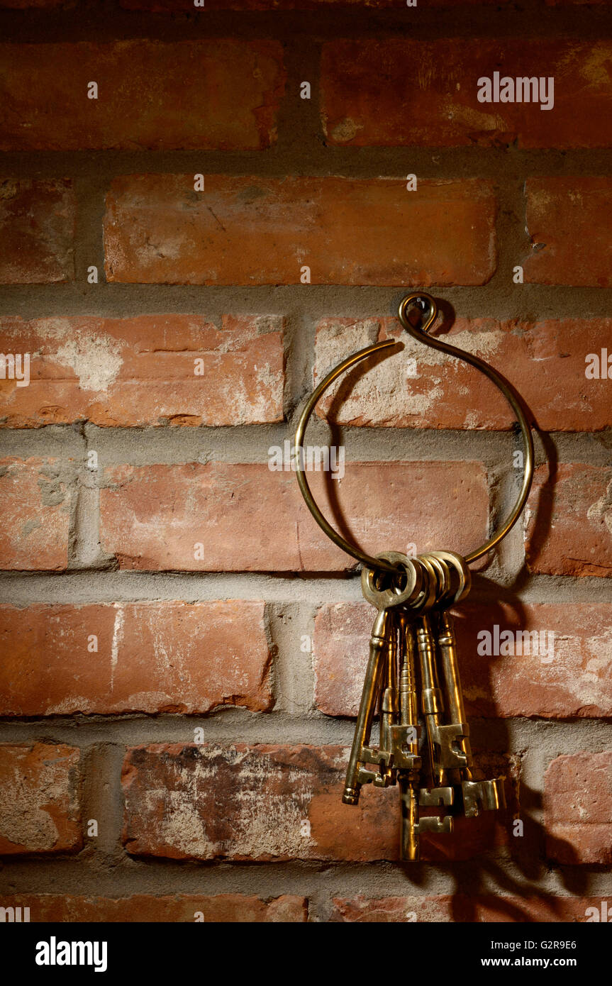 Old Keys Hanging On A Wall High Resolution Stock Photography and Images ...