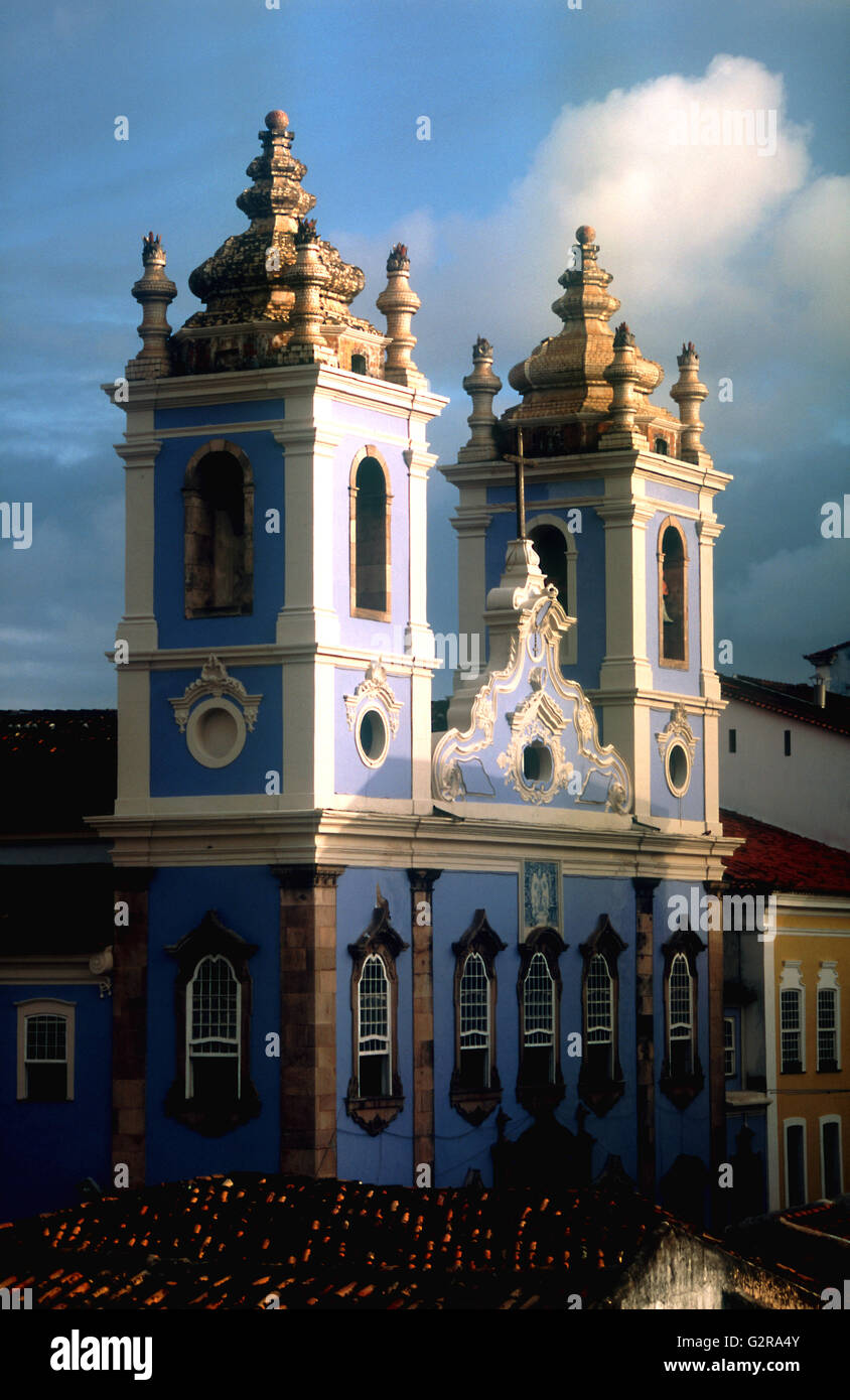 Colonial Church in Portuguese architecture,Pelourinho,Salvador Bahia ...