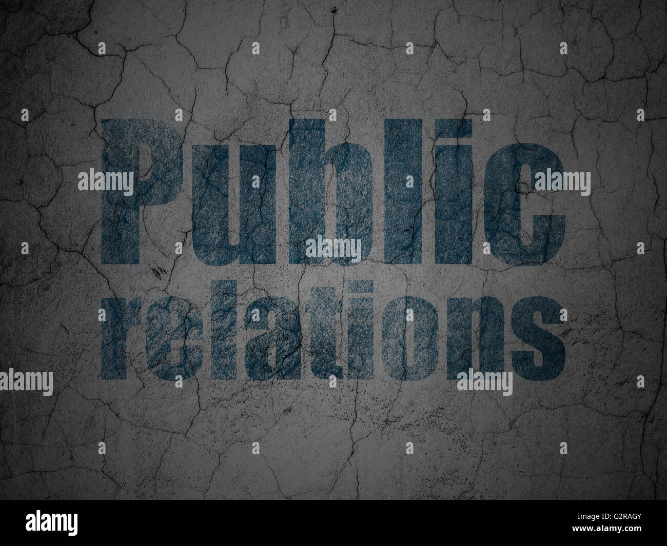 Marketing concept: Public Relations on grunge wall background Stock ...