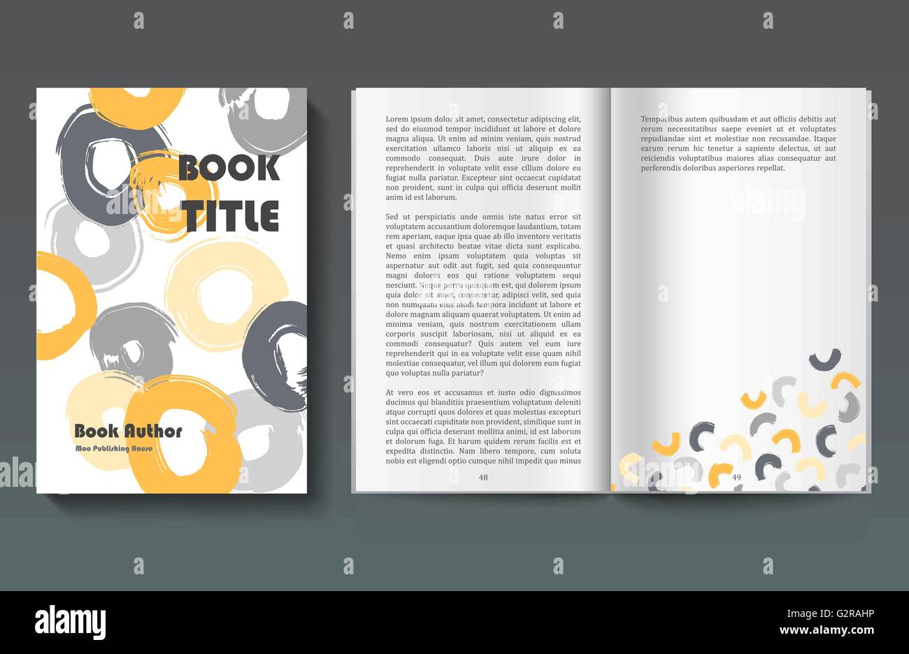 Circle text book hand Stock Vector Images - Alamy