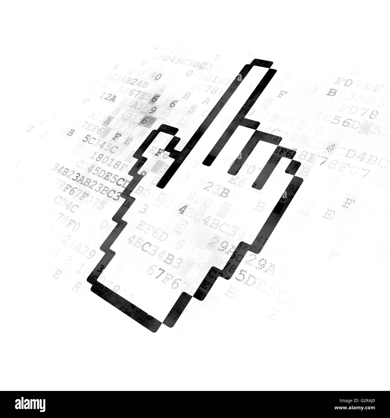 Marketing concept: Mouse Cursor on Digital background Stock Photo - Alamy