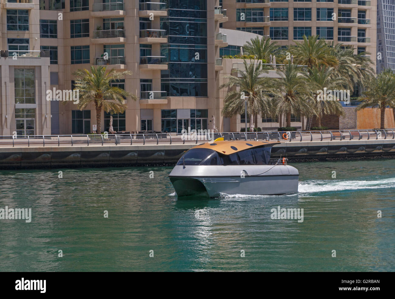 water taxi in gulf of district Marina in Dubai Stock Photo - Alamy
